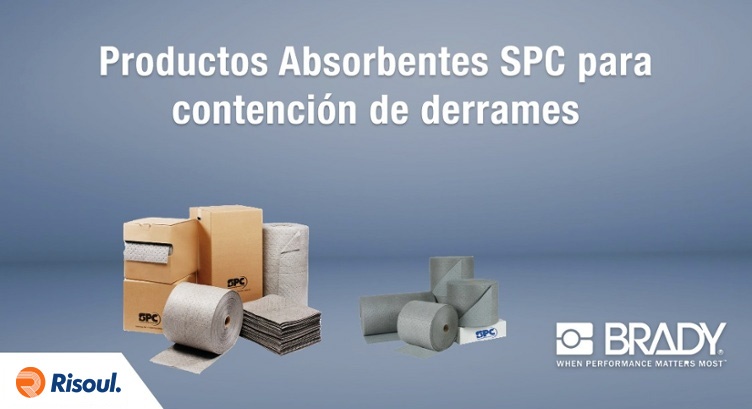 Productos Absorbentes SPC de Brady para contención de derrames