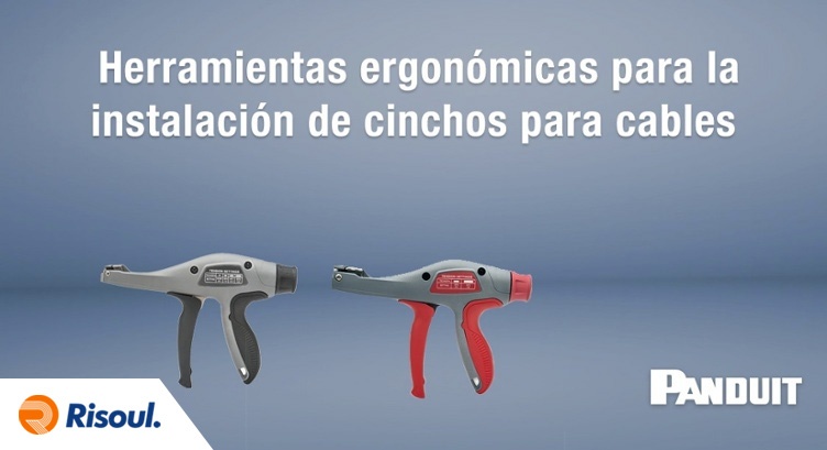 Herramientas ergonómicas de Panduit para la instalación de cinchos para ...