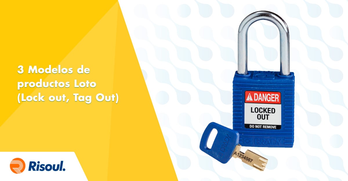 3 Modelos de productos Loto (Lock out, Tag Out) de Brady